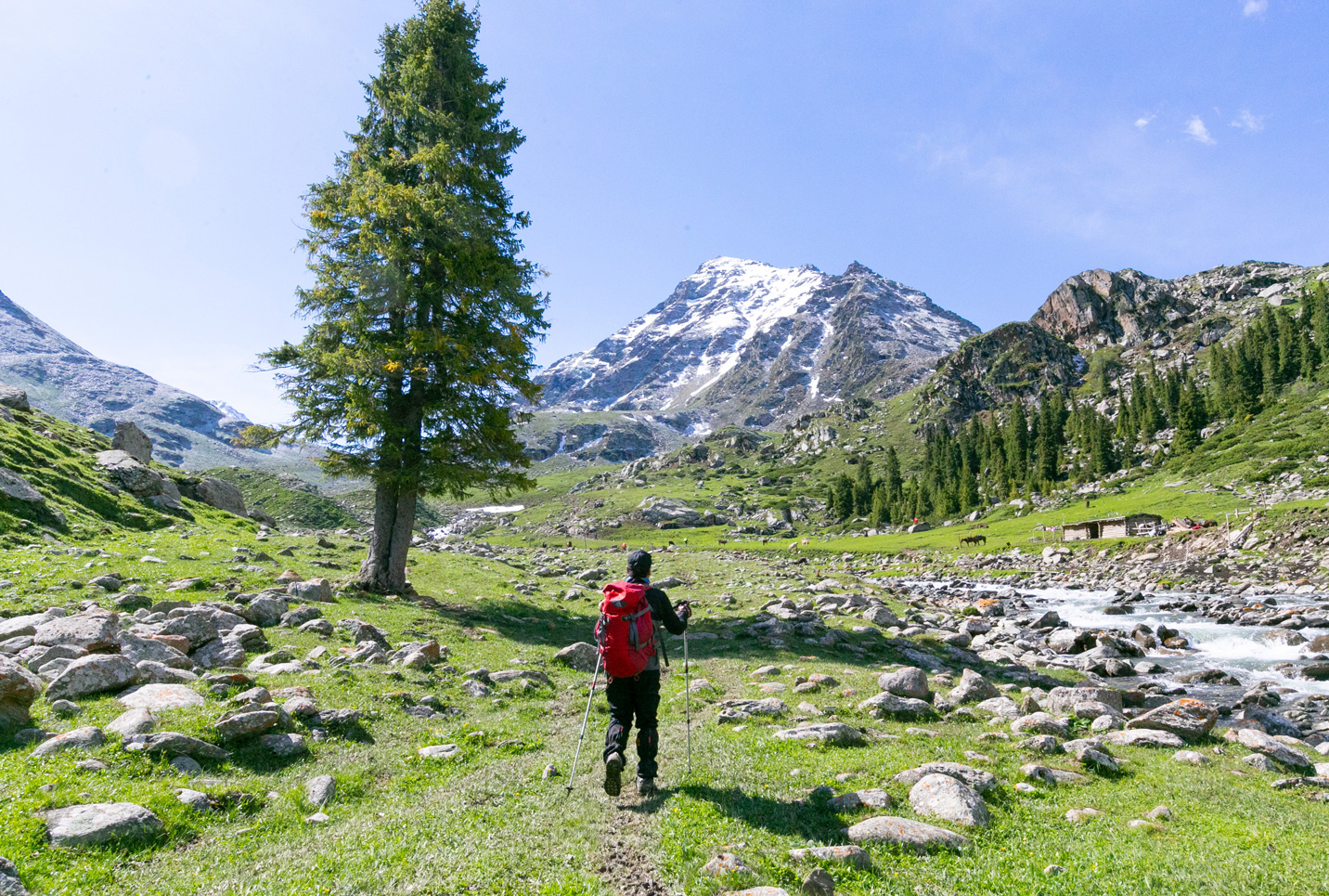 新疆天山博格达峰徒步攻略，博格达登山大本营摄影